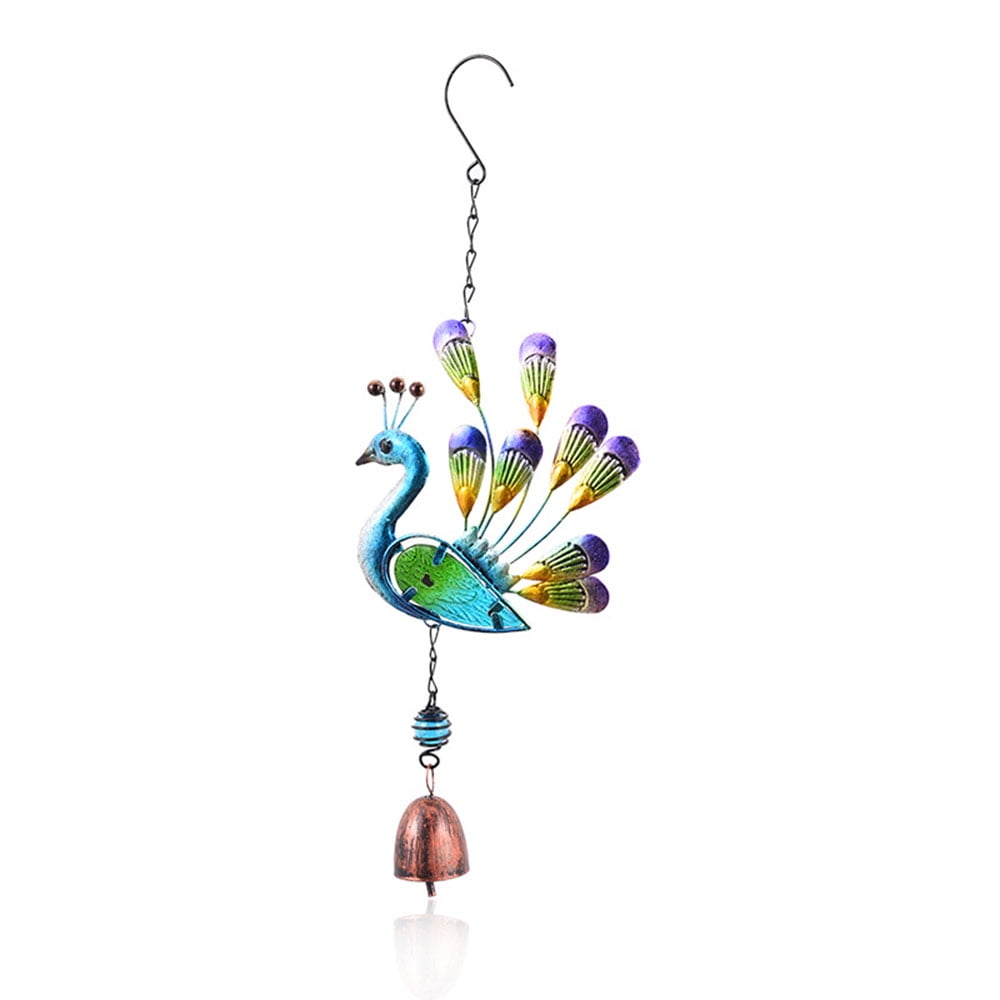 BE-TOOL Metal Peacock Wind Chimes Ringtones Wind Bell for Home Patio ...
