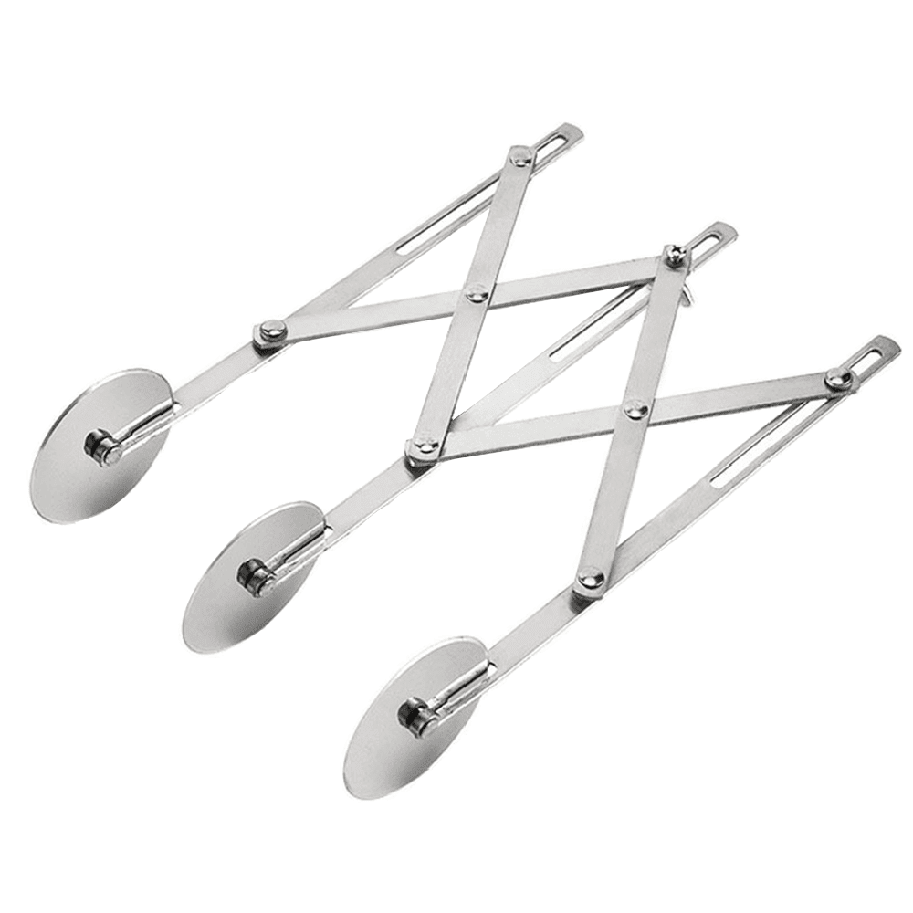 BE-TOOL Multi-Wheel Cutter Stainless Steel Retractable Pizza Cutter ...