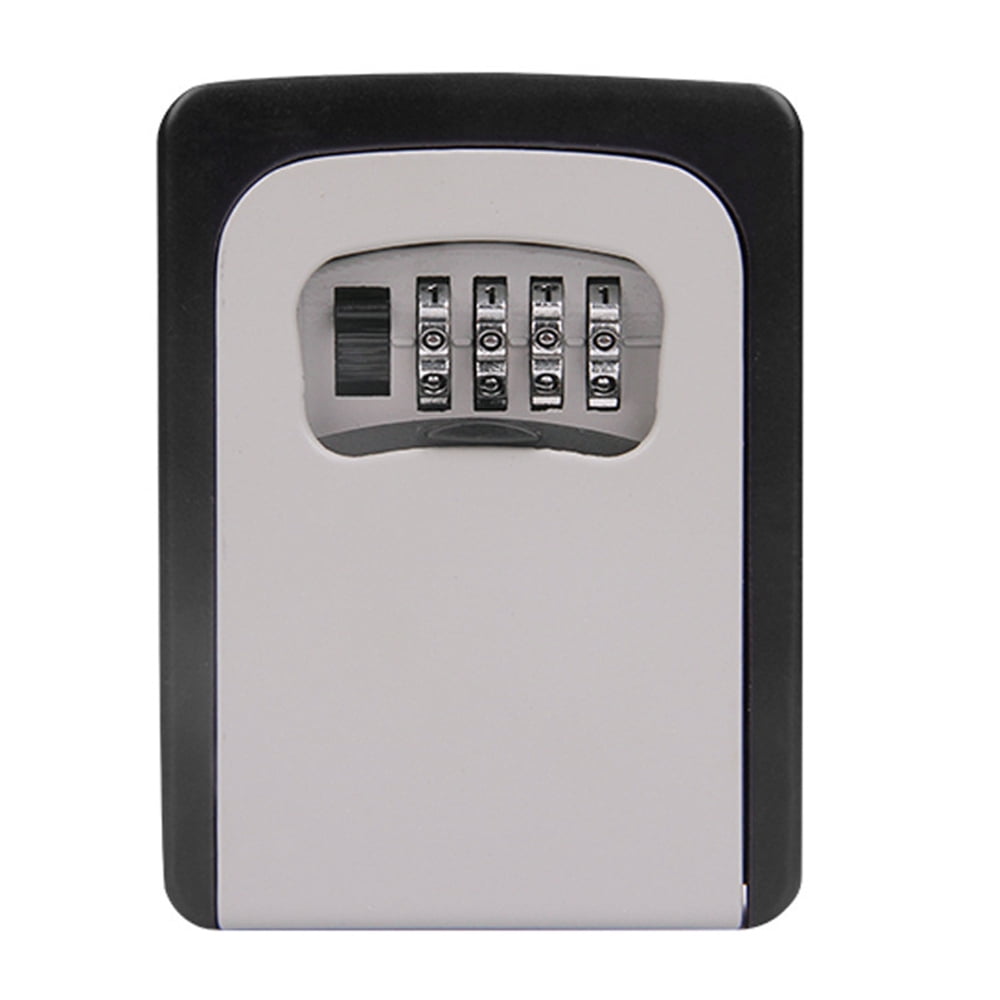 BE-TOOL Outdoor Indoor Keysafe Lock Box 4 Digital Combination Lock Wall ...