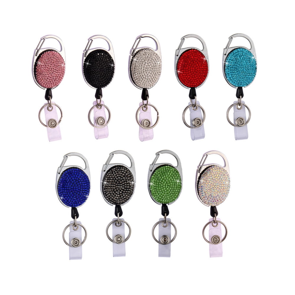 BE-TOOL Retractable Keychain Easy Pull Button for Student ID Cards ...