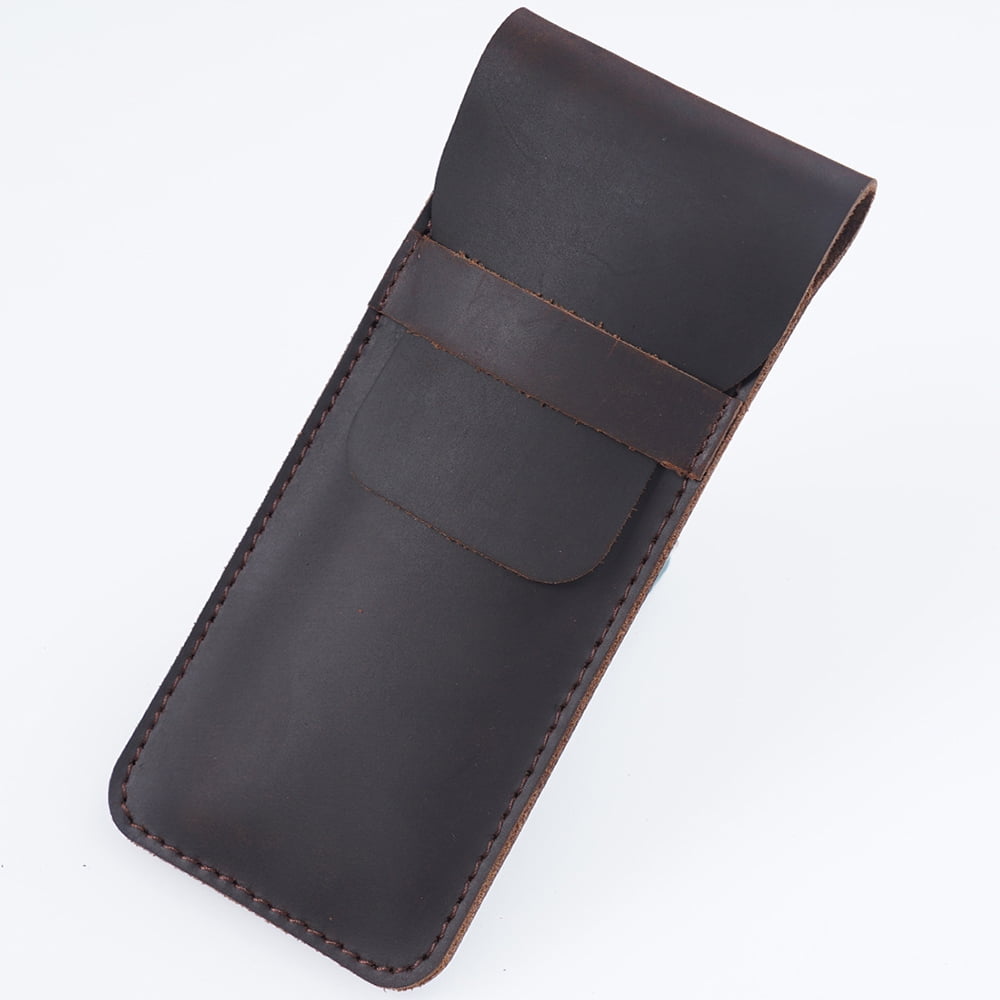 BE-TOOL Retro Leather Pen Case Pen Holder Pencil Pouch Protective with ...