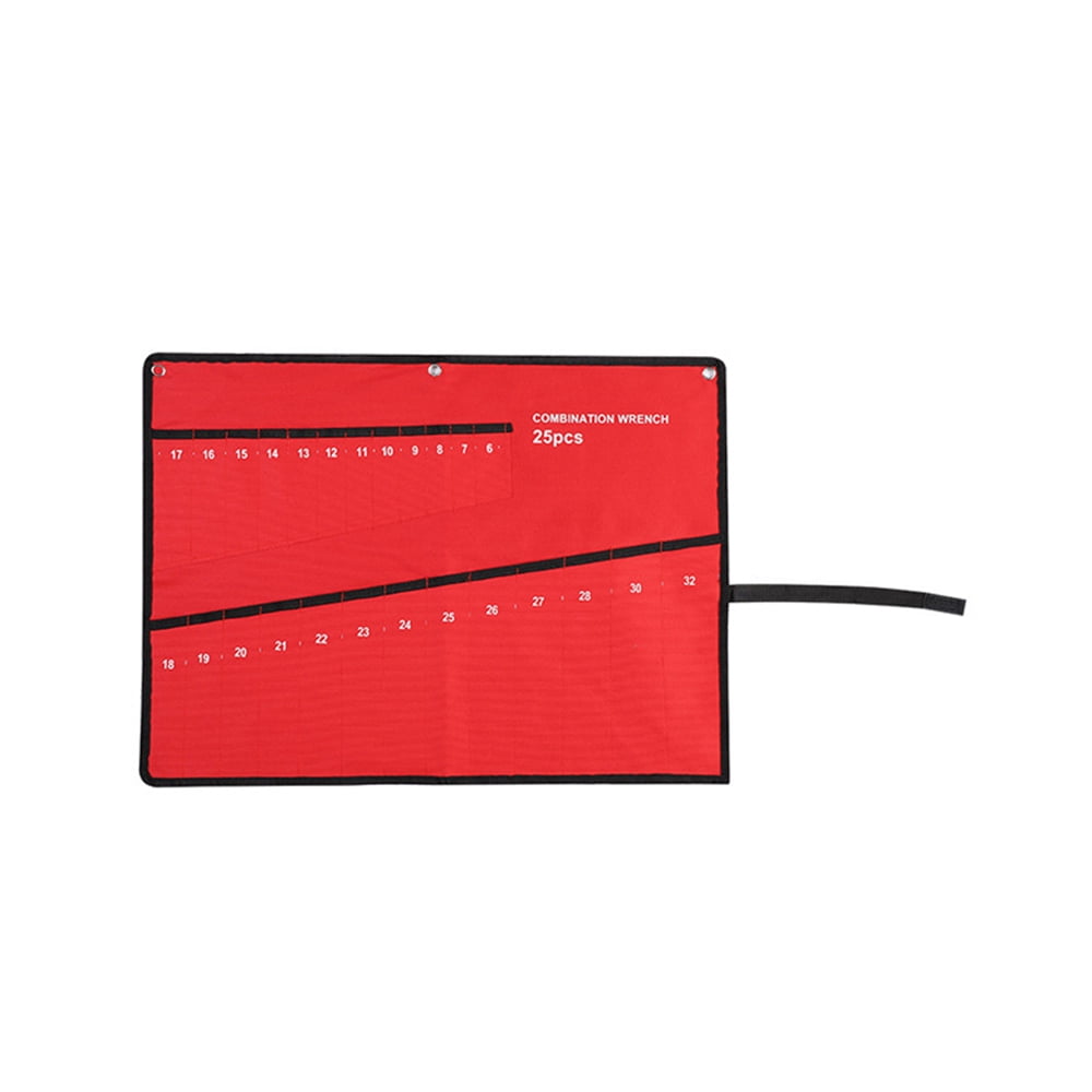 BE-TOOL Roll-up Tool Bag with 25 Pockets Oxford Cloth Spanner Storage ...