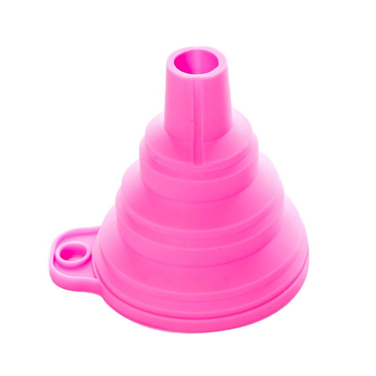 BE-TOOL Silicone Collapsible Foldable Funnel Portable Funnels for Water Bottle Liquid Transfer ...