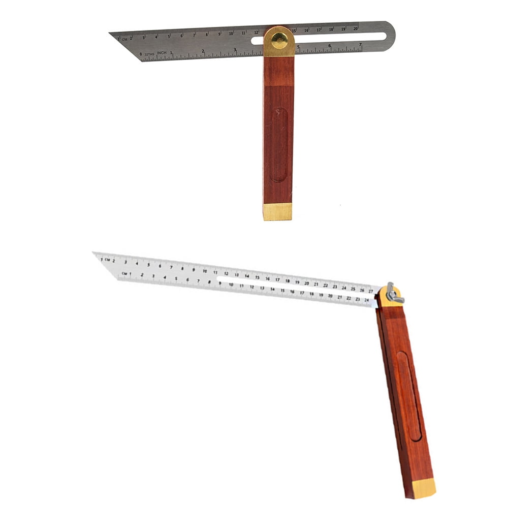 BE-TOOL T-bevel with Stainless Steel Rule, 20cm/27cm Adjustable Bevel ...