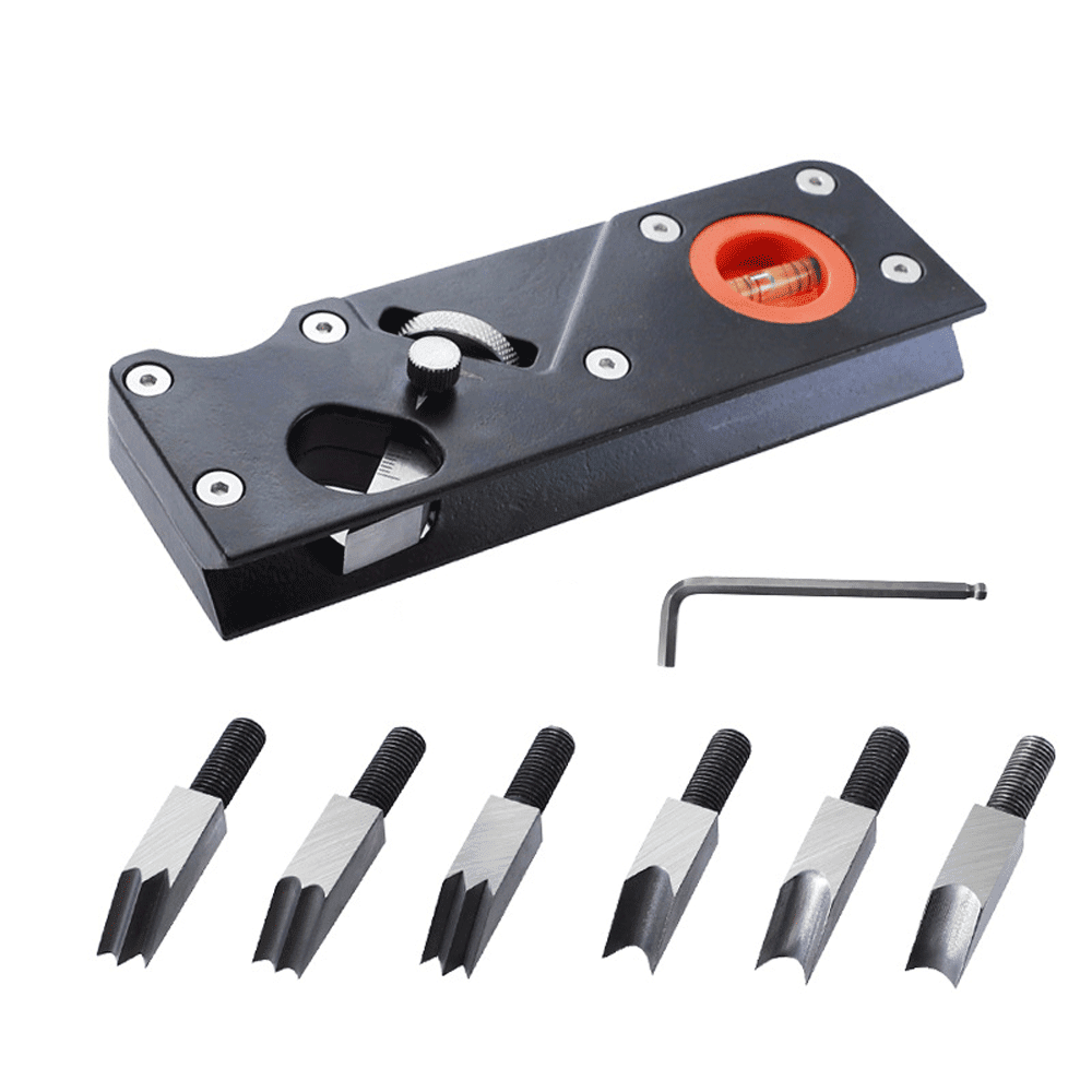 BE-TOOL Woodworking Chamfering Planer Set Adjustable Depth Planer Knife ...