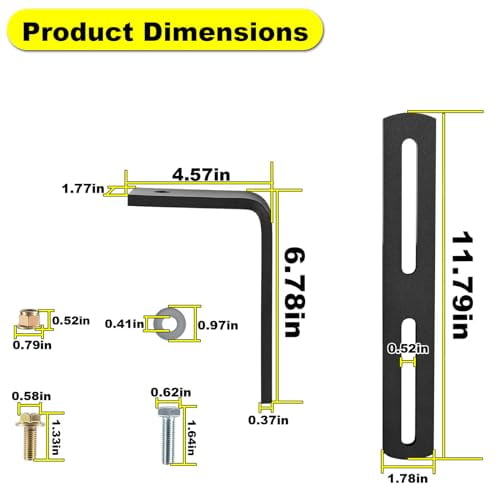 BE23519 Display Mounting Bracket Kit, Monitor Mounting Console Bracket ...