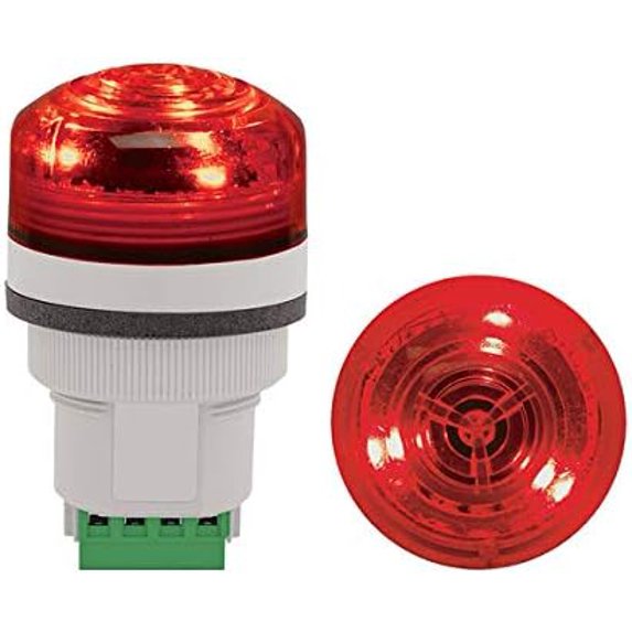 BE40-BZLEDFL-2-RED-1224AD, 40mm LED Panel Beacon 2-tones, Flashing, RED ...