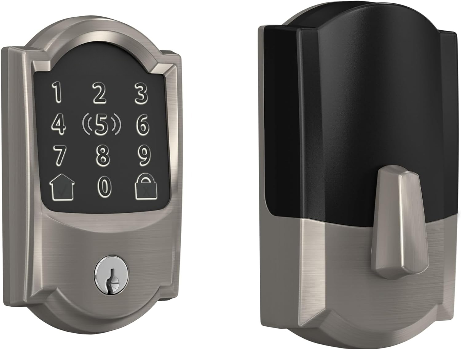 BE499WB CAM 622 Encode Plus WiFi Deadbolt Smart Lock, Keyless Entry ...