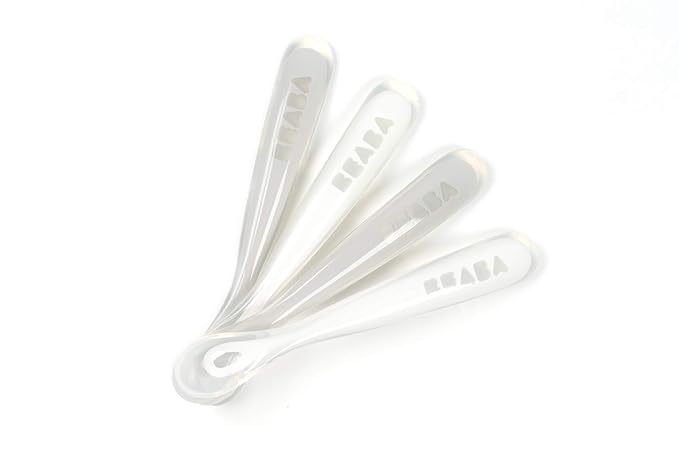 BEABA First Stage Baby Feeding Spoon Set, The Original Soft Tip ...