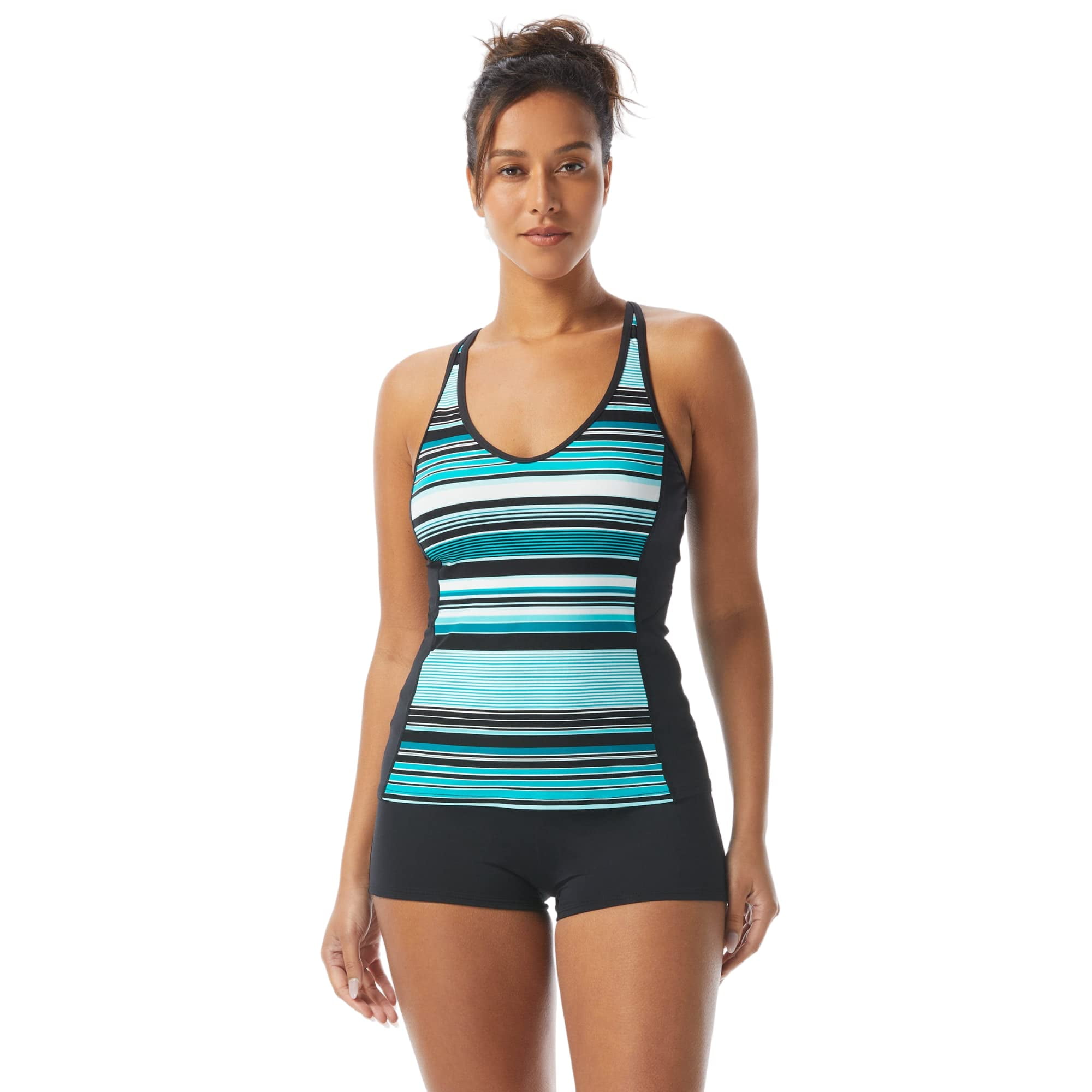 BEACH HOUSE SPORT Ambition Slim Fit Cross Back Tankini Top Quick Dry ...