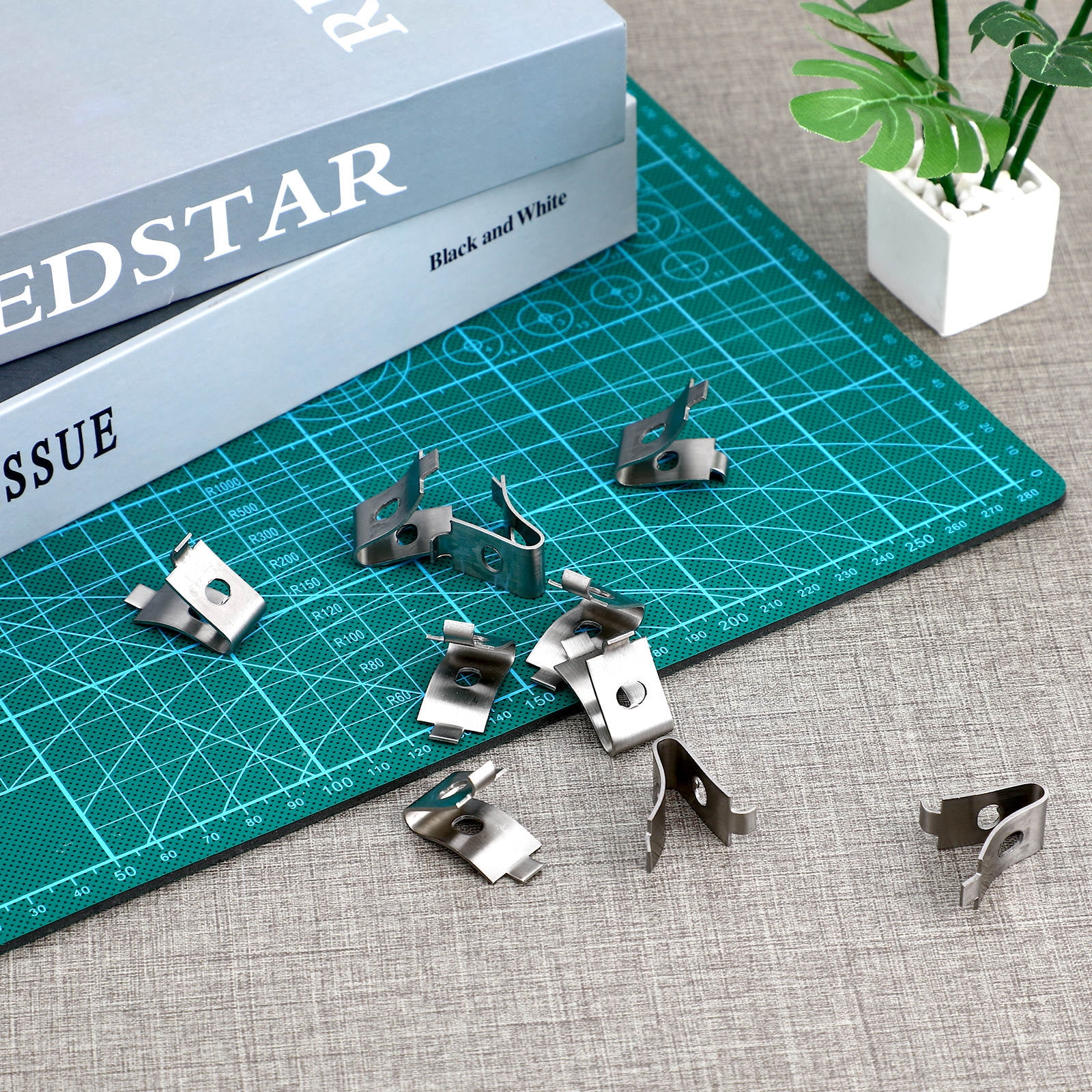 BEADCEST 10Pcs Cabinet Shelf Supports Small and Stainless Steel Clips ...
