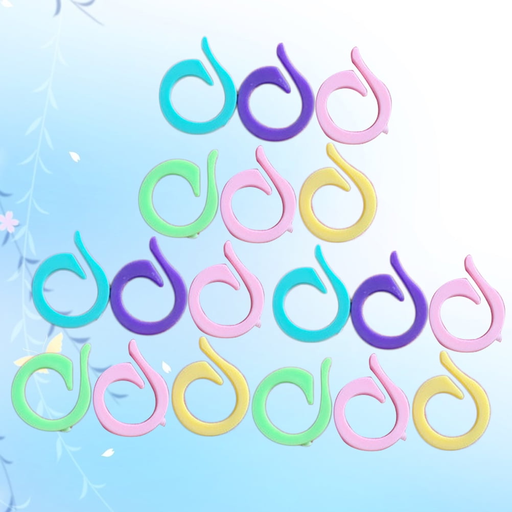 BEADCEST 120Pcs Knitting Stitch Counters Assorted Color Small Outer ...