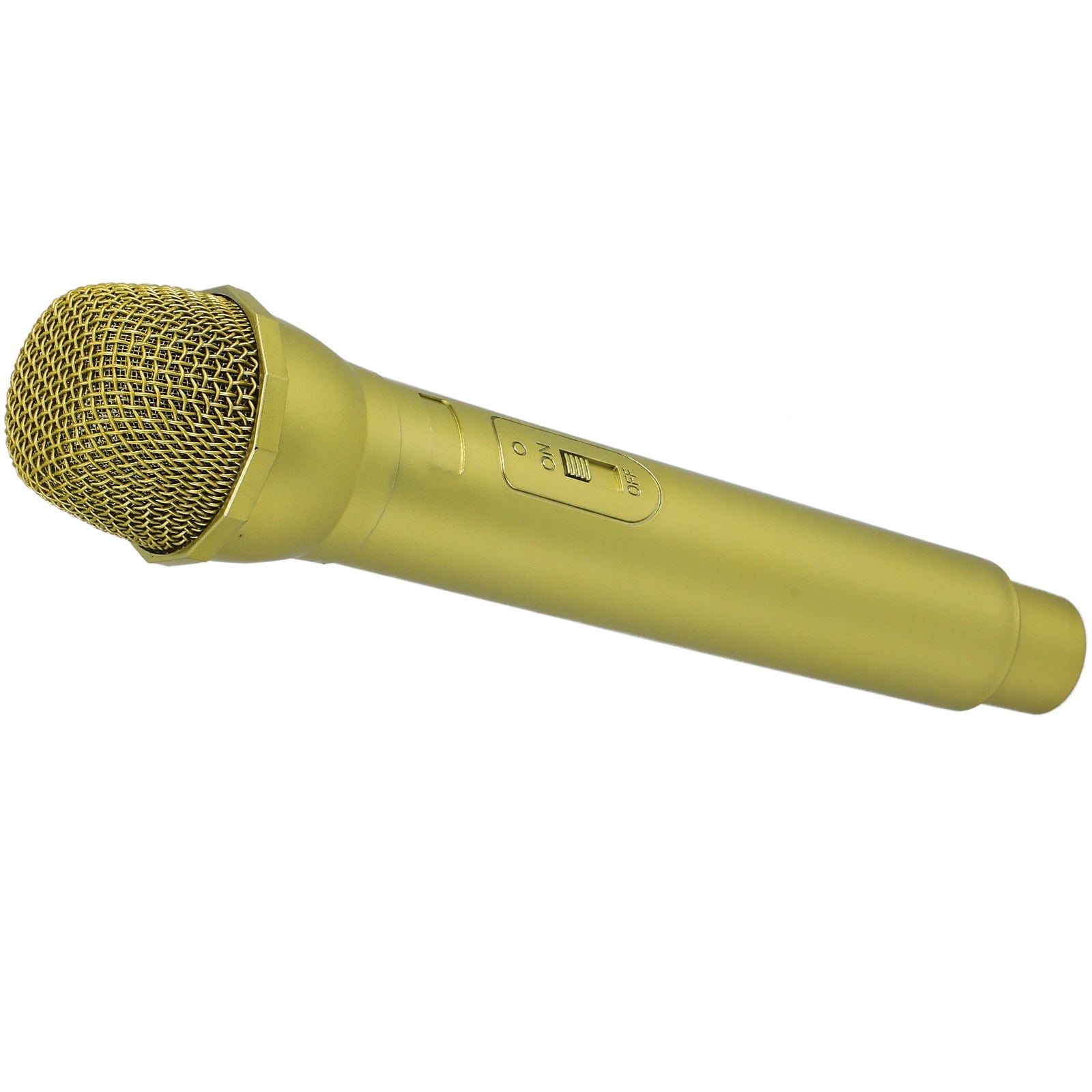 BEADCEST 1Pack Cylindrical Golden ABS Microphone Toy for Kids Karaoke ...