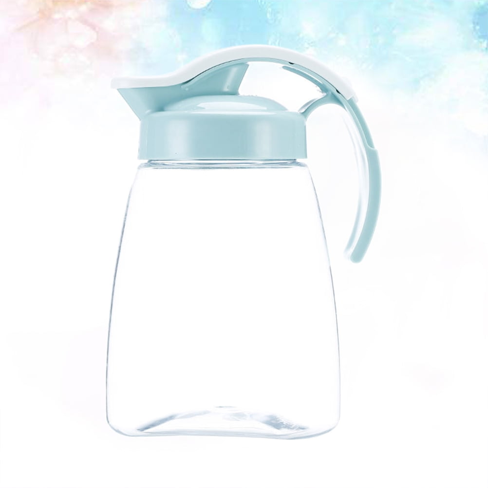 BEADCEST 1Pack Teapot Water Jug for Fridge Blue 1.2L Capacity Pouring Water Storage Heat ...