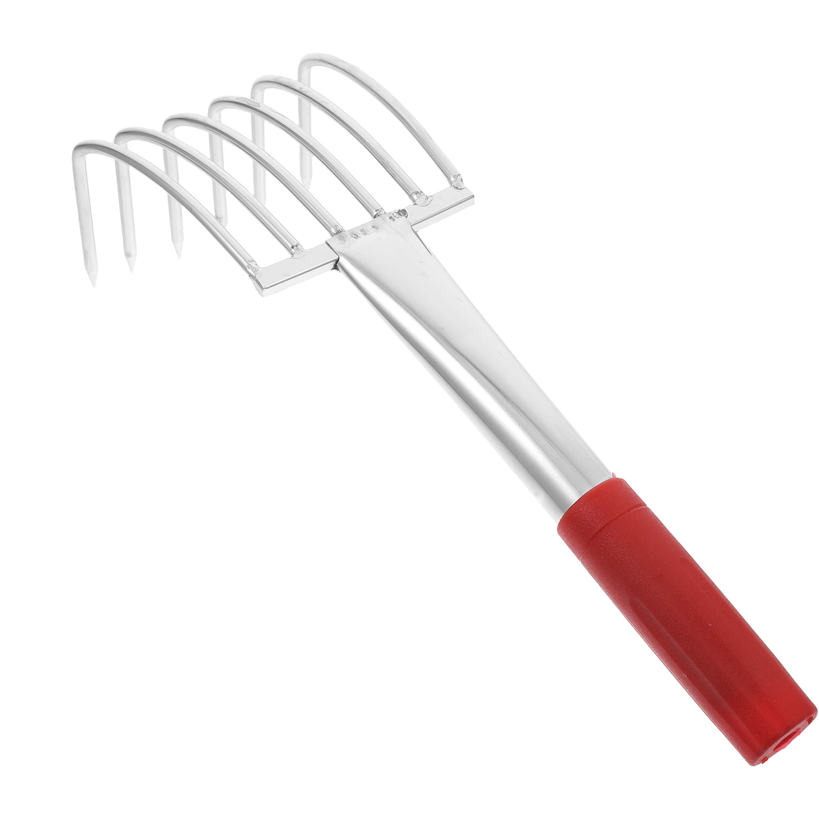 BEADCEST 1Pcs Red Stainless Steel Rake for Clam Digging and Shell ...