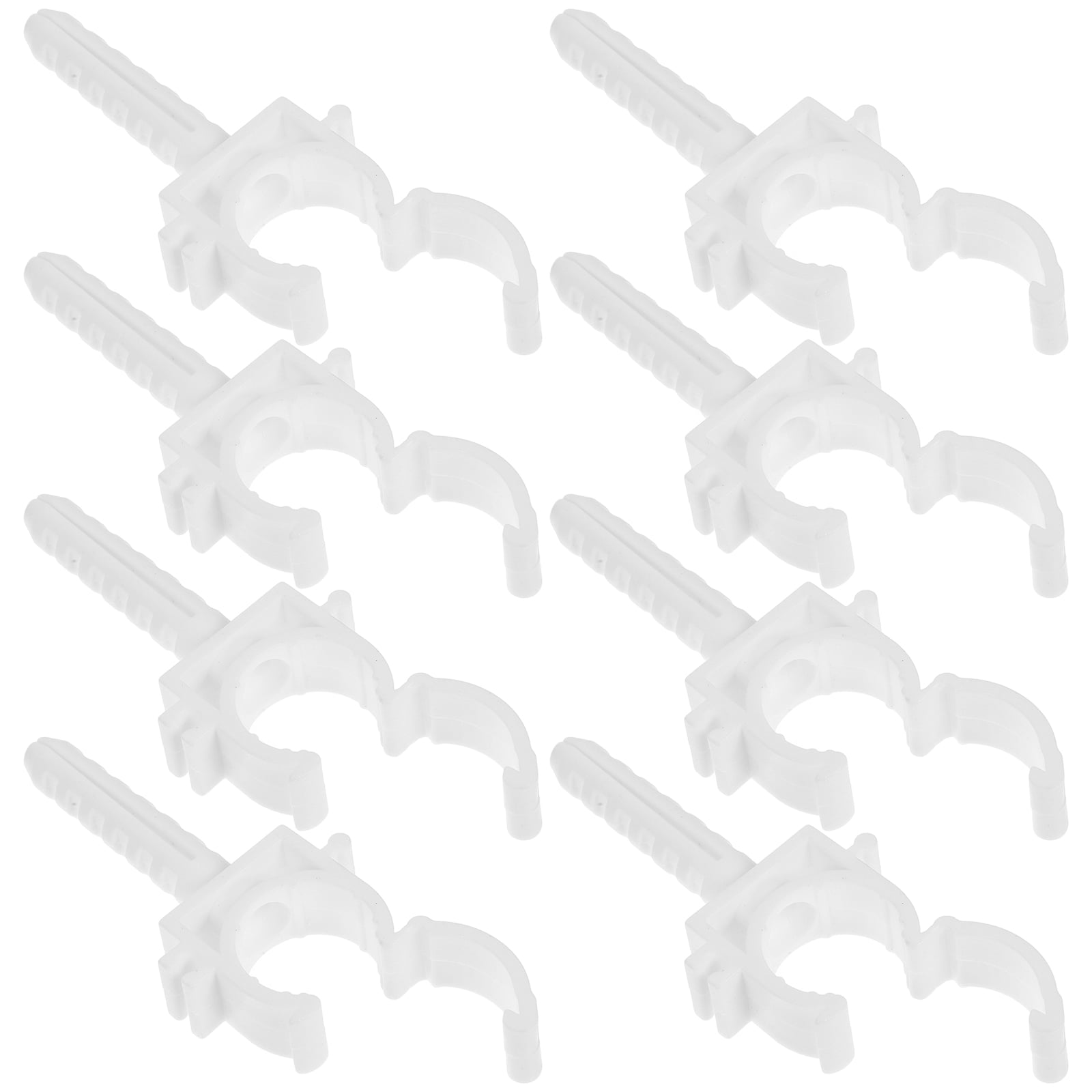 BEADCEST 24Pcs Pipe Hanger Clamps U-Shaped White ABS PVC for Holding ...