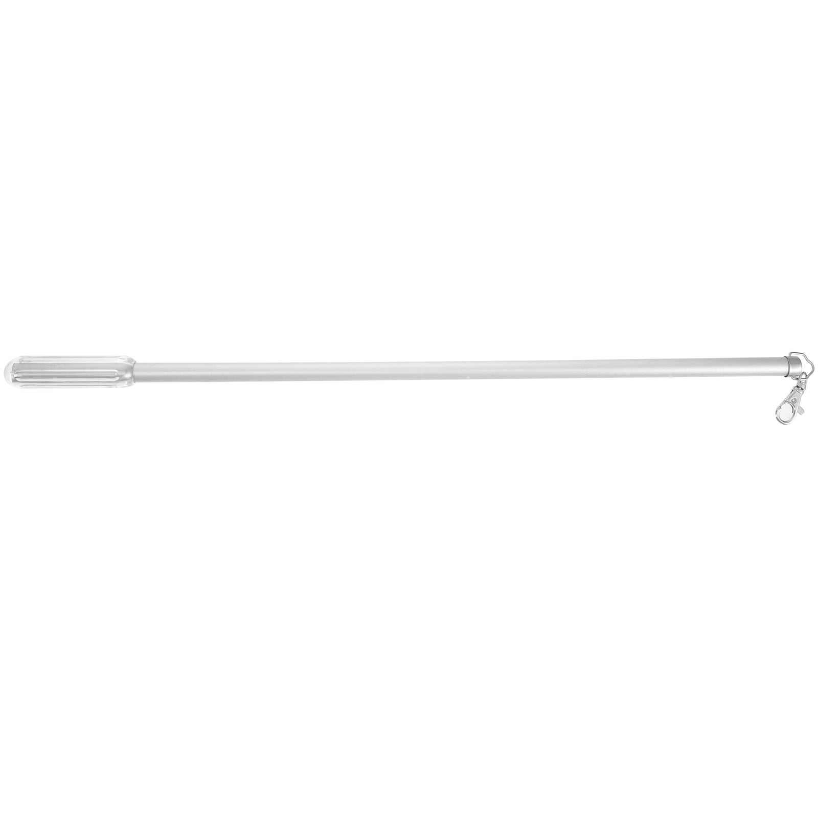 BEADCEST Curtain Pull Rod Wand 51.5x2x2cm Silver Aluminum Alloy Drapery Pull Rod for Windows ...