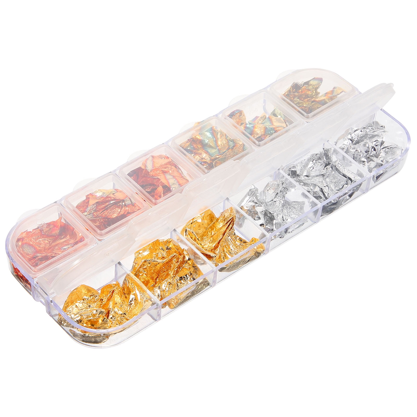BEADCEST Epoxy Craft Filler 1 Set Assorted Color Tinfoil for Resin and ...