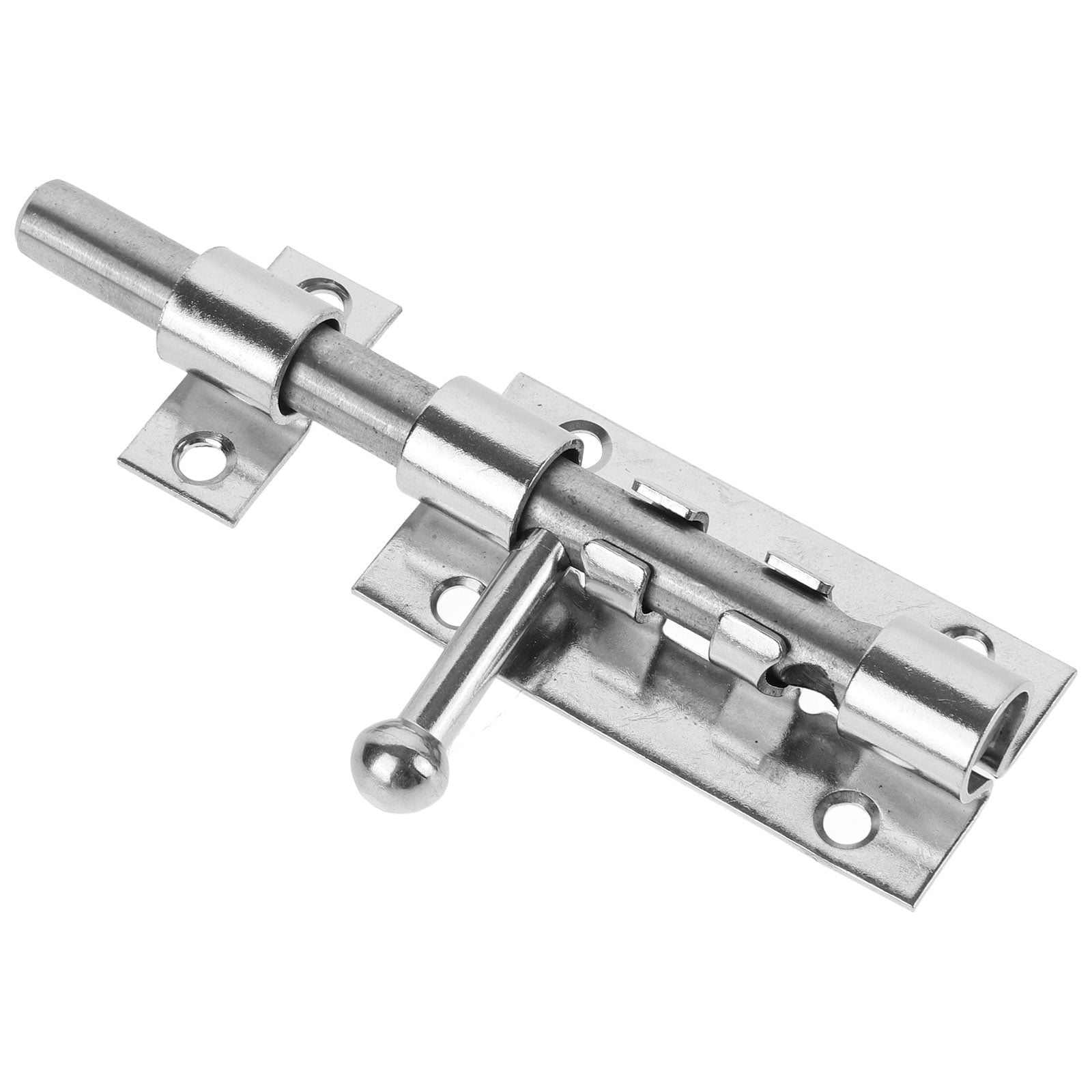 BEADCEST Slide Bolt Latch 1Pack Silver Metal Lock for Doors Bathrooms ...