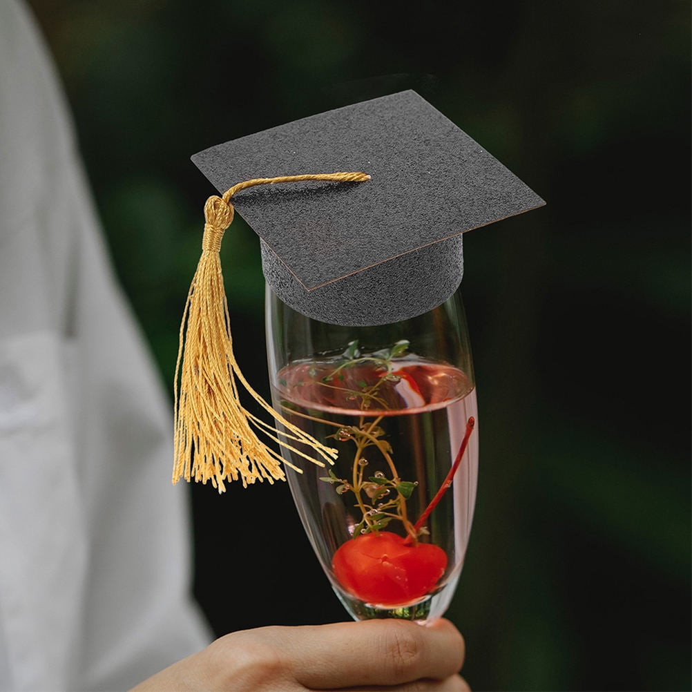 BEADCEST Students Teachers Families 12Pcs Graduation Cap Wine Bottle ...