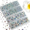 BEADSLAND 6736PCS Hotfix Rhinestones for Crafts, 5 Sizes, SS6-SS30 ...