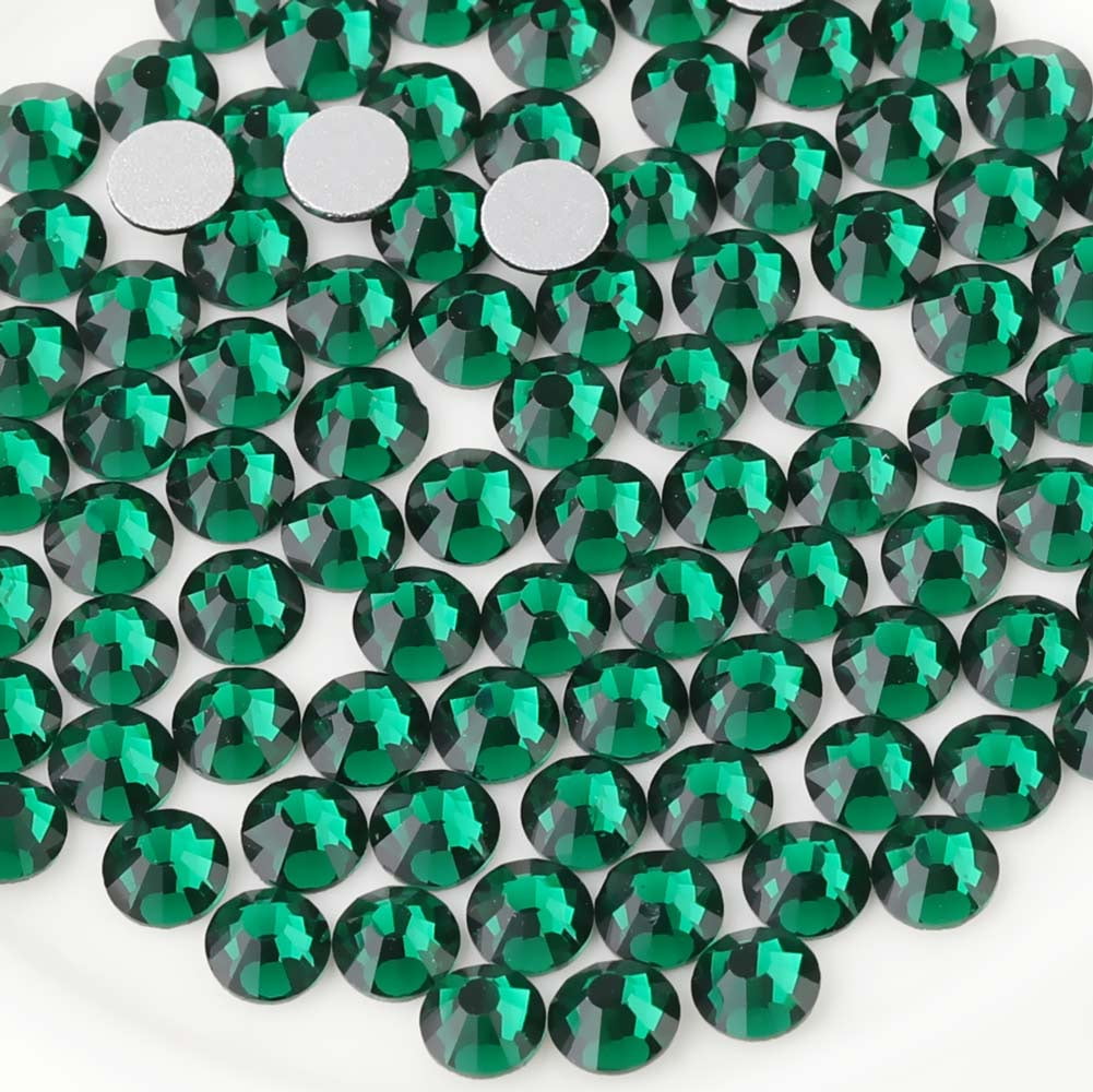 BEADSLAND Green Rhinestones, Flatback Crystal Rhinestones for Craft ...