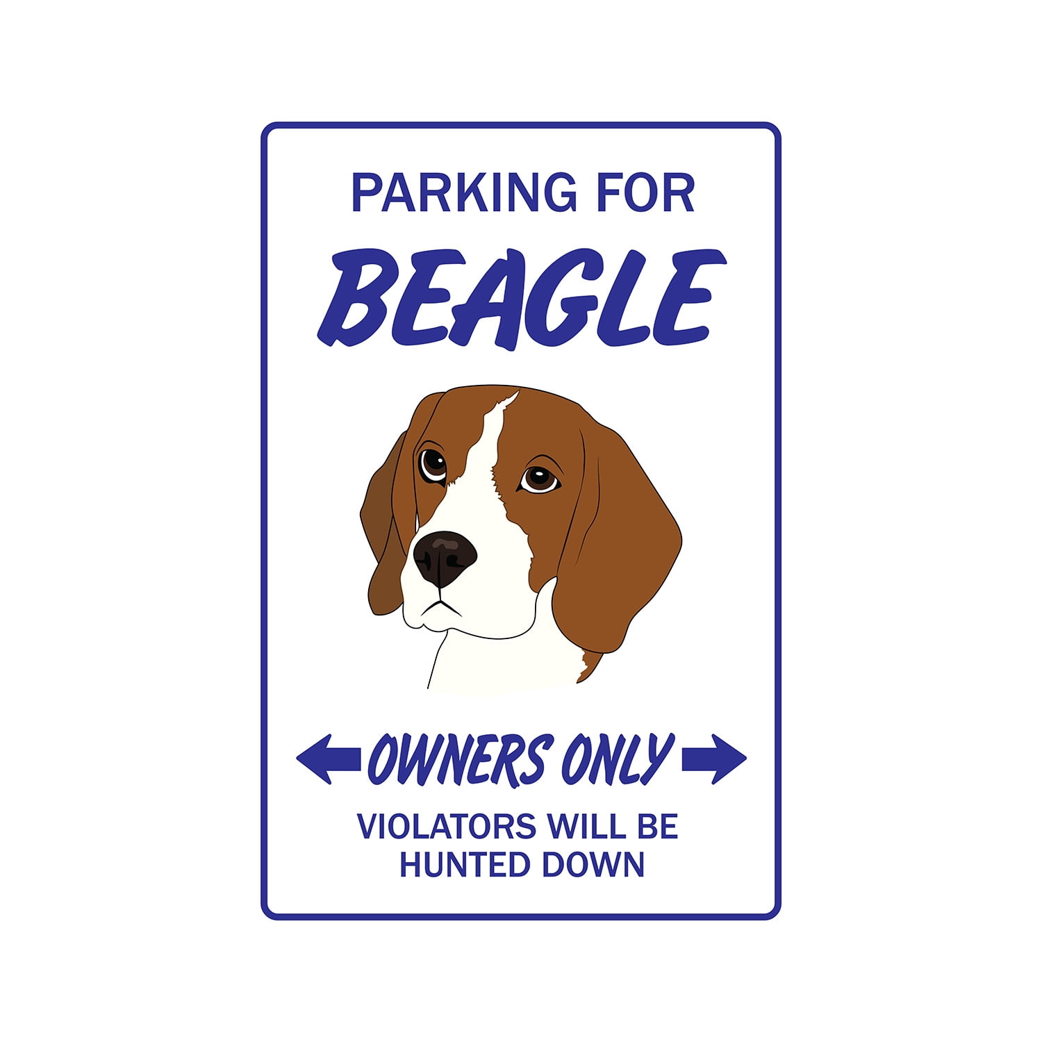 BEAGLE Decal dog pet parking Decals hound dogs groomer puppy pup ...