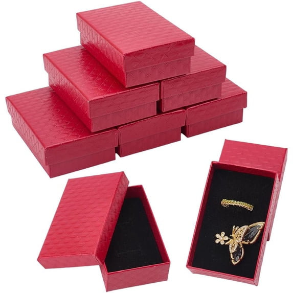 BEAMARKER 15Pcs Jewelry Gift Boxes 3.2x2x1.1 Inch Small Cardboard ...
