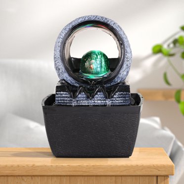Miumaeov Indoor Tabletop Water Fountain Waterfall Fountain Rock ...