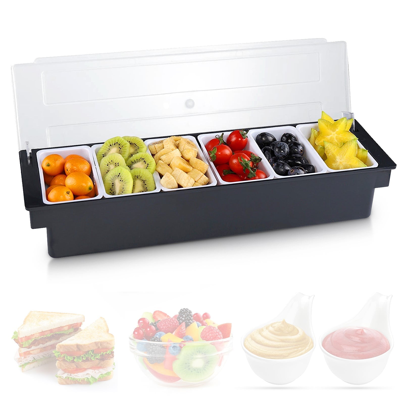 Gibson 4 pc Condiment Set with Wire Caddy - Walmart.com