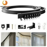 BEAMNOVA Curved Ceiling Curtain Track, 19.6ft/6meter Flexible Bendable ...