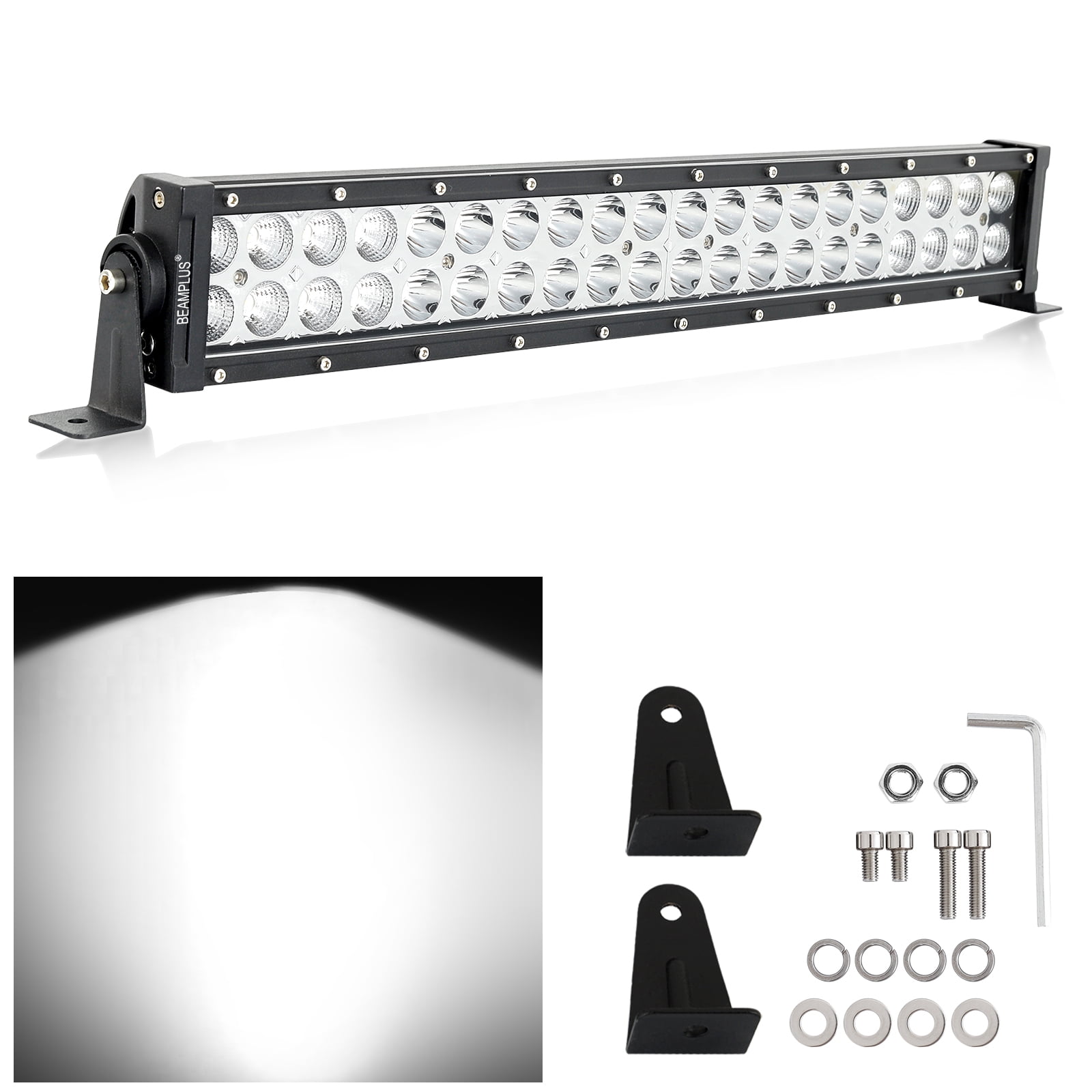 22 inch 120W LED Light Bar, Off-Road Fog Lamp, IP68 Waterproof, Flood ...