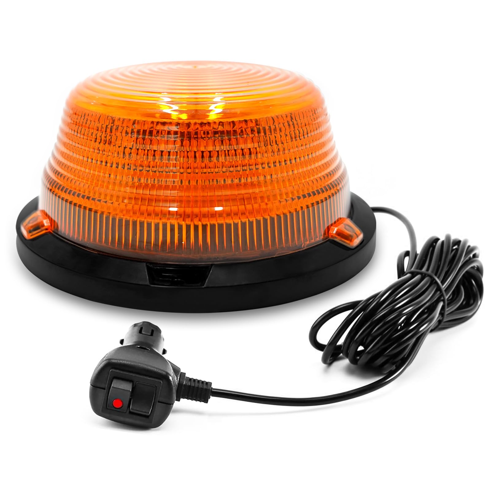 BEAMTRON LED Strobe Light KEF16 - Dome Amber 90LED Safety Flashing ...
