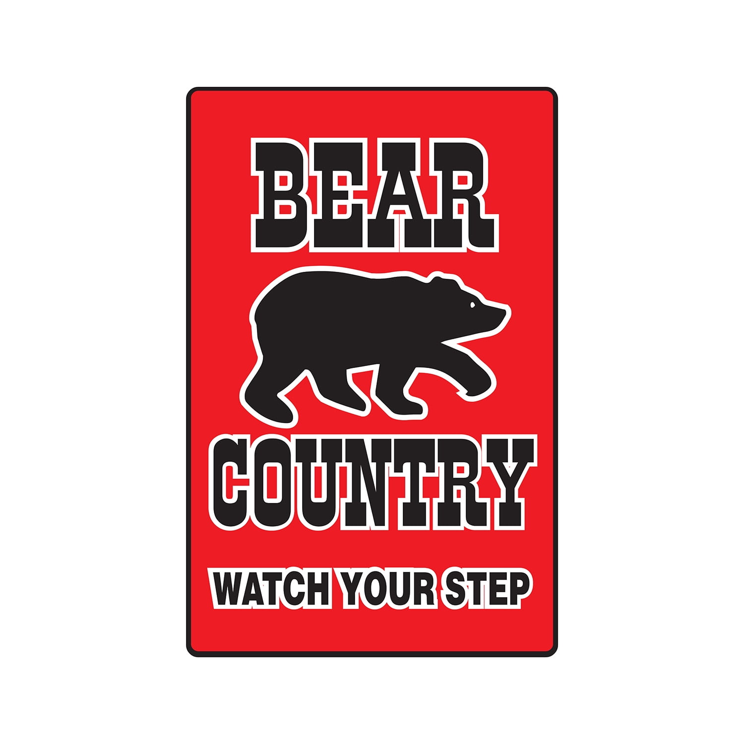 BEAR COUNTRY Decal farm animals watch your step redneck parking ...