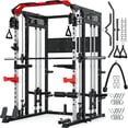BEARBRO Multi-Function Smith Machine Home Gym, Heavy Duty 2300LBS Power ...
