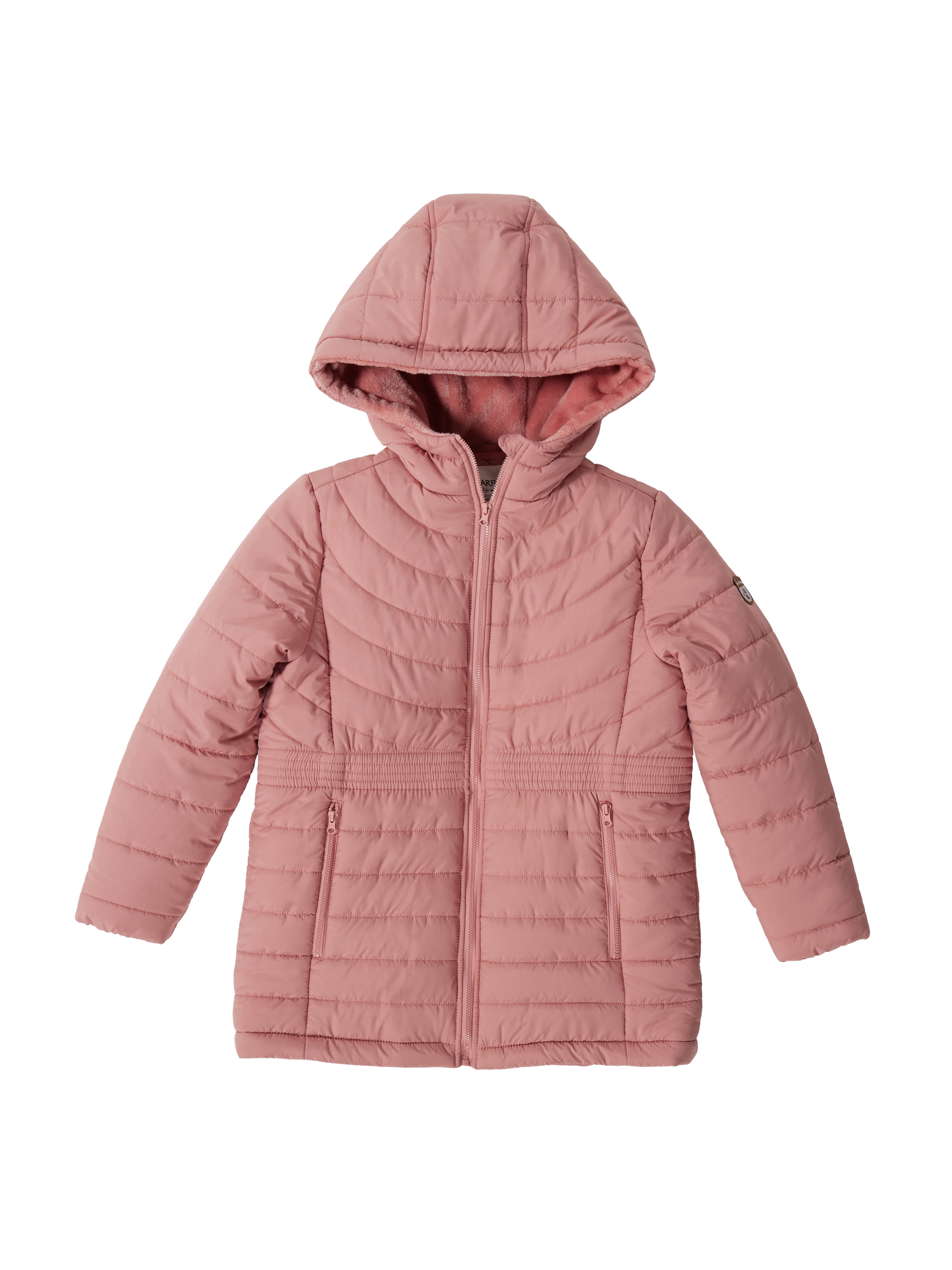 BEARPAW Little Girls Pink Coat with Hood Outerwear - Walmart.com