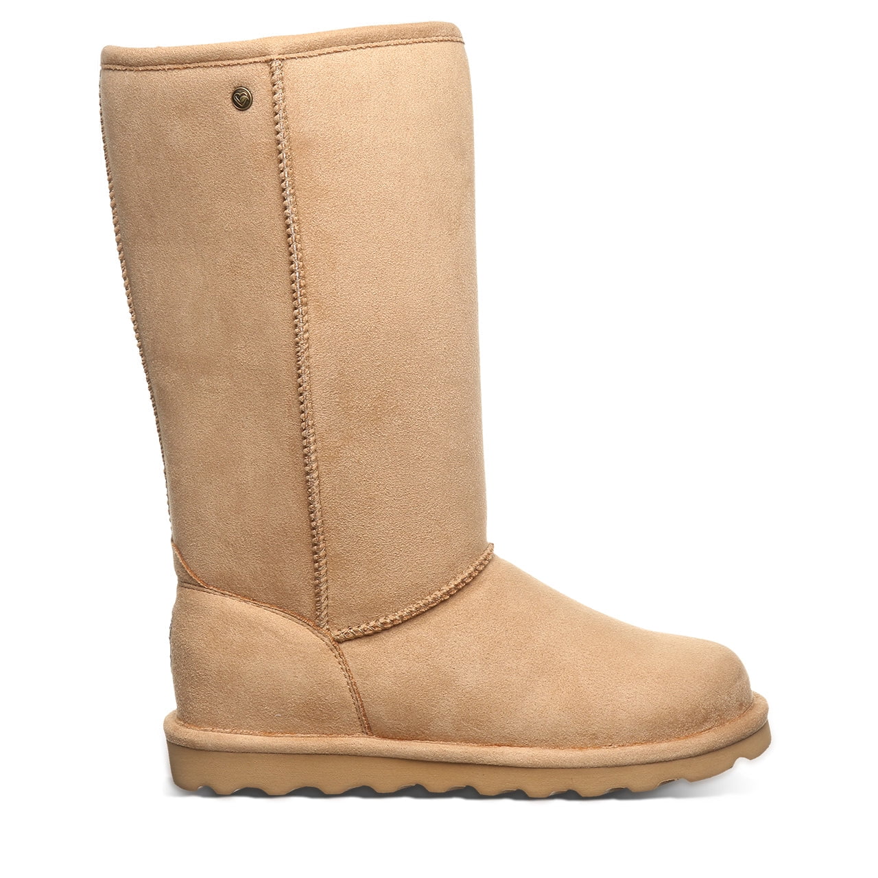 BEARPAW Women's Elle Tall Vegan Iced Coffee Size 6 | Slip On Boots for ...