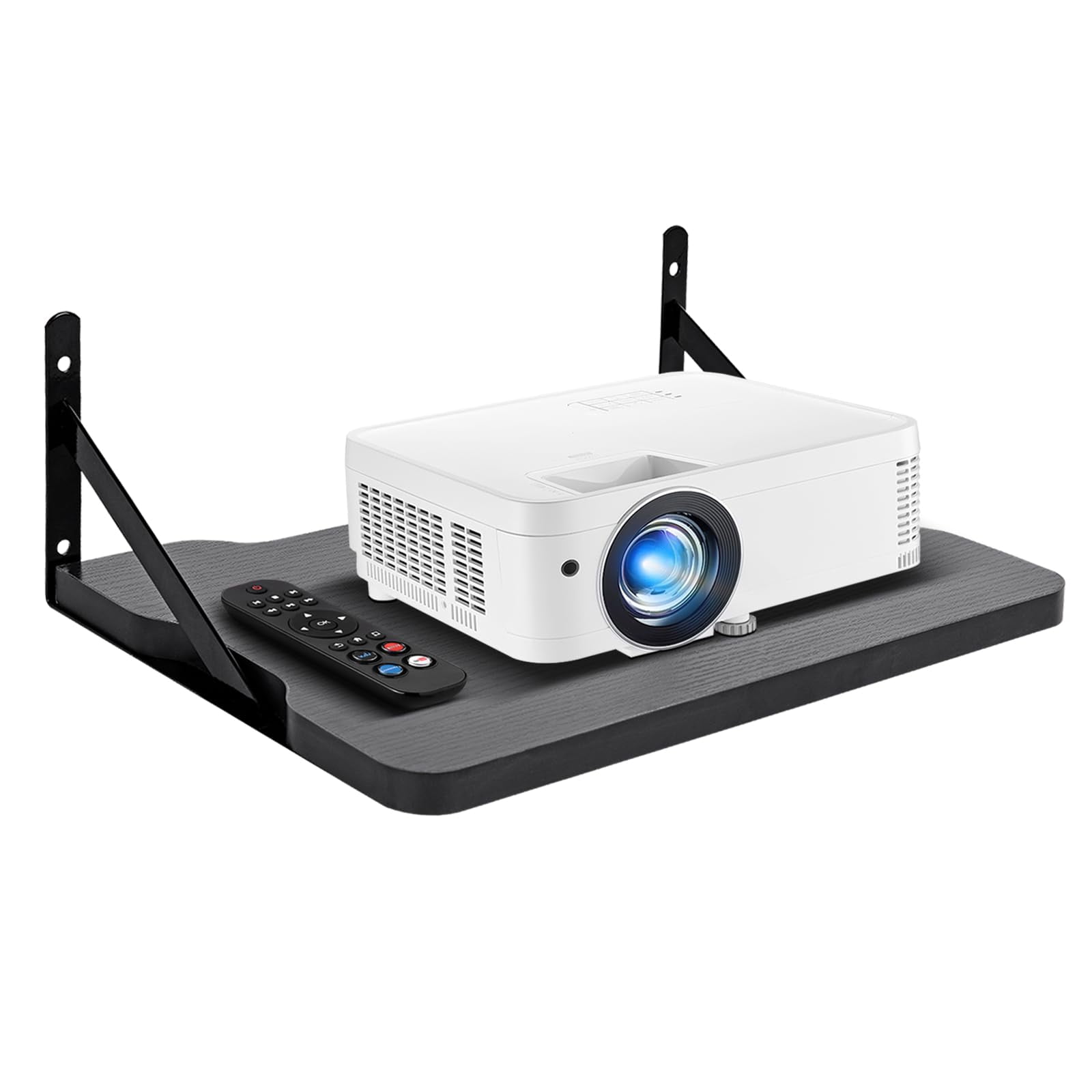 BEARUT Black Small Mini Projector Shelf/Projector Wall Mount Floating ...