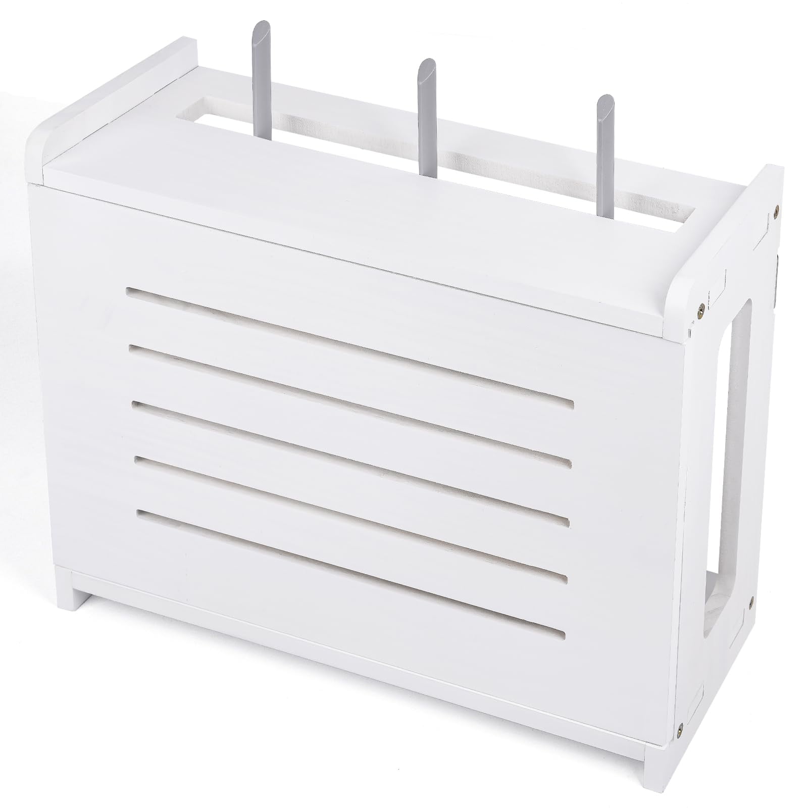 BEARUT Router Shelf Wall Mount WiFi Router Storage Box Modem Cable ...