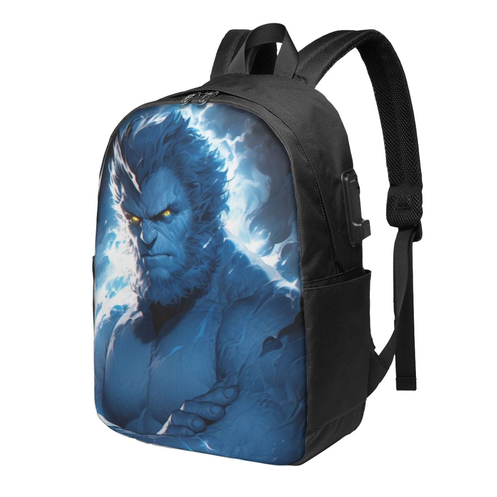 BEAST Backpacks Cute Cartoon Casual School Laptop Bag with USB Charging ...