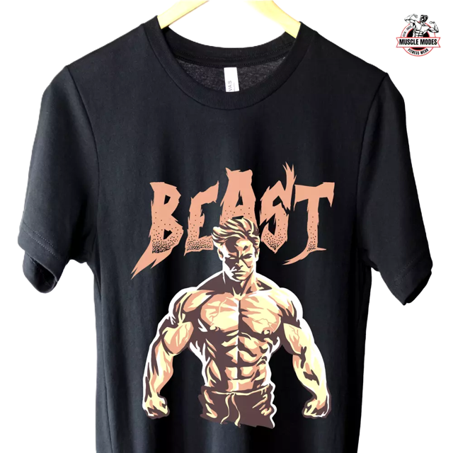 BEAST , Men's Gym Fitness Workout Crossfit Bodybuilding Training T ...