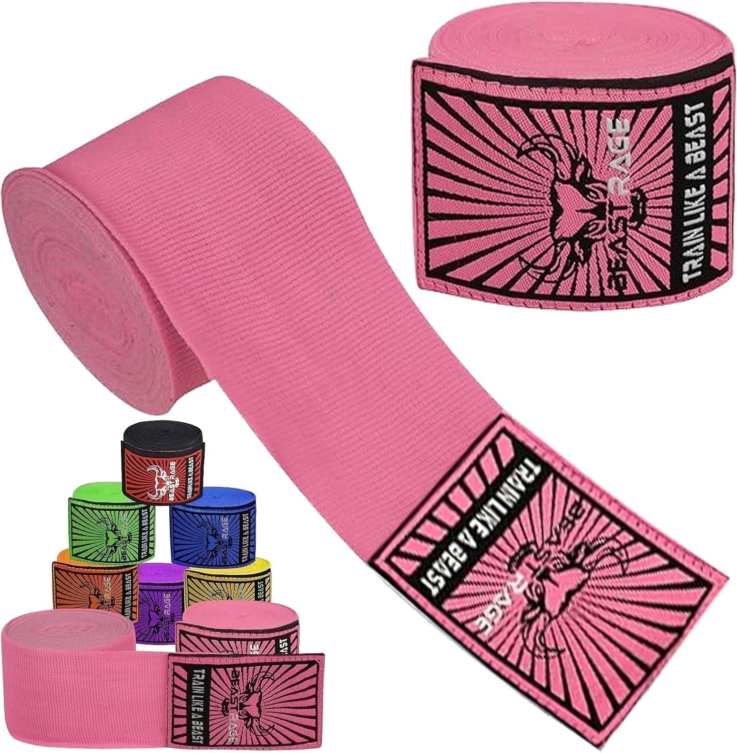 "BEAST RAGE Boxing Inner Gloves Hand Wraps Wrist Straps Muay Thai MMA ...