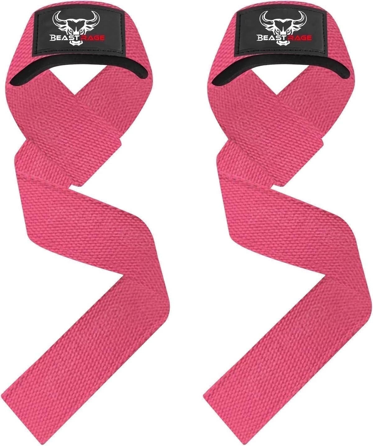 "BEAST RAGE Weight Lifting Wrist Straps Gym Wrist Wraps Padded Training ...