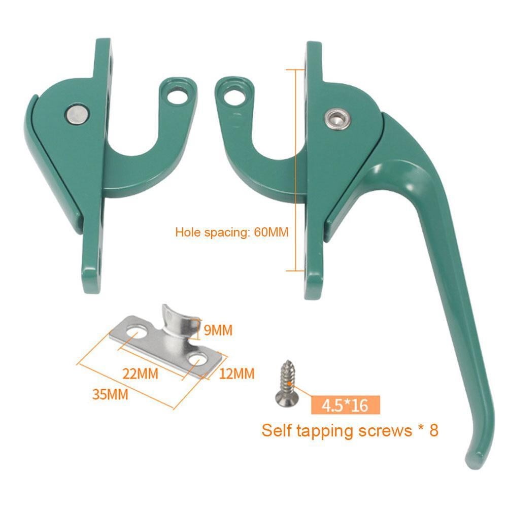 BEATIZ Aluminum Alloy Plastic 8 Push-pull Window Upper& Lower Lock ...