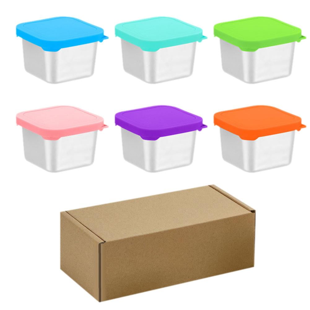 BEATIZ Cikiki Stainless Steel Snack Containers for Kids, 3x3 6OZ ...