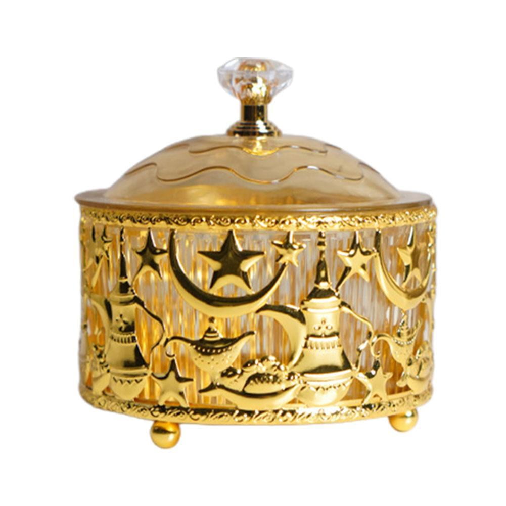 BEATIZ Ramadan Trays Eid Mubarak Plates with Lid Eid Candy Serving ...