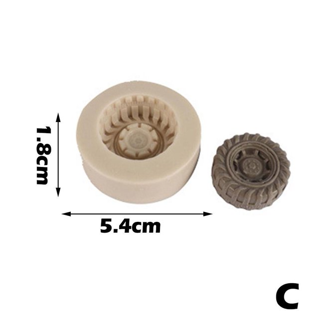 BEATIZ Vehicle Tyre Silicone Mould Car Tractor Motorbike Fondant Topper ...