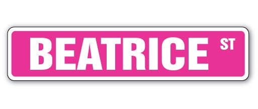 BEATRICE Street Sign Childrens Name Room Sign | Indoor/Outdoor | 24 ...