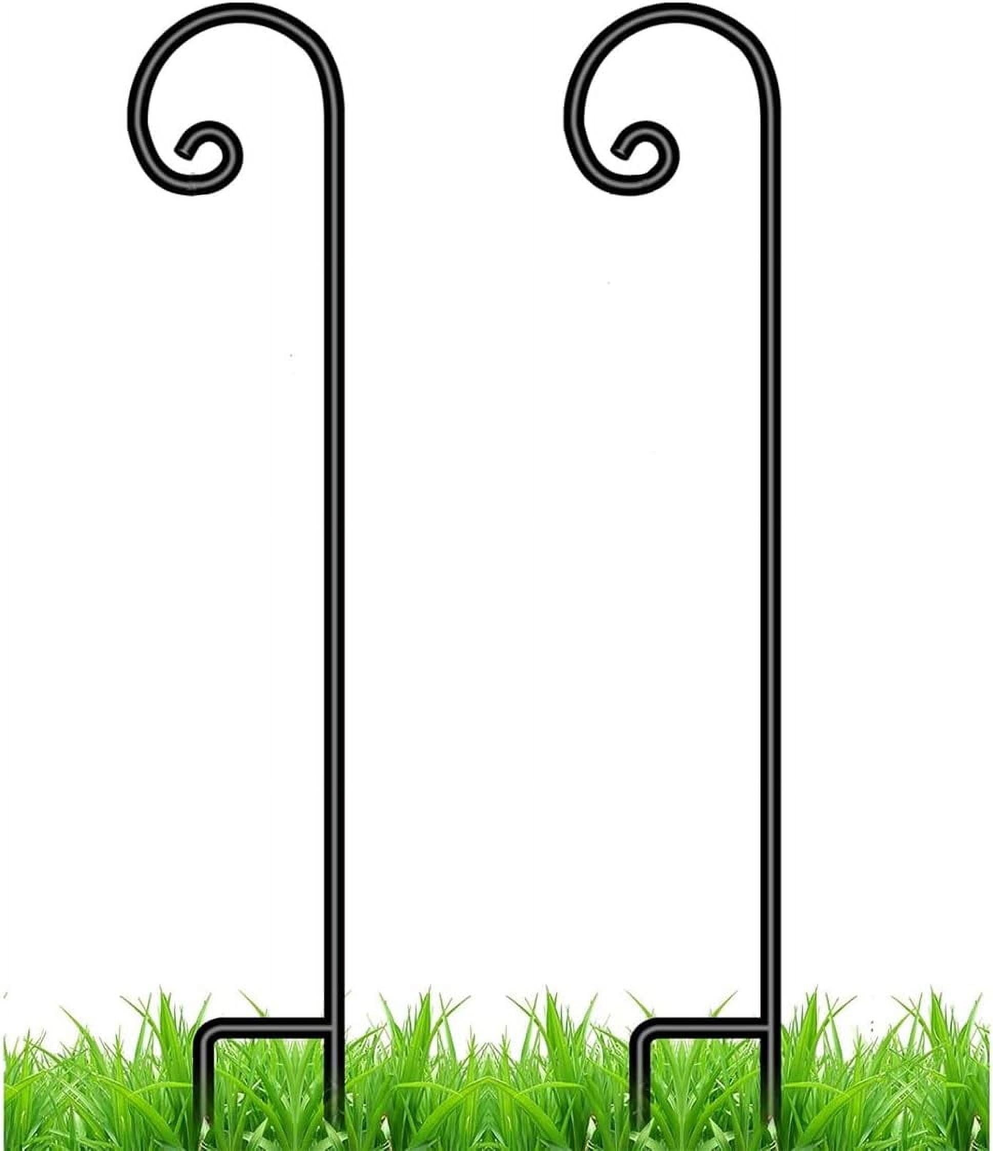 Garden Hook BEAU JARDIN 2-Pack Shepherd Hooks 65 Inch - Heavy Duty ...