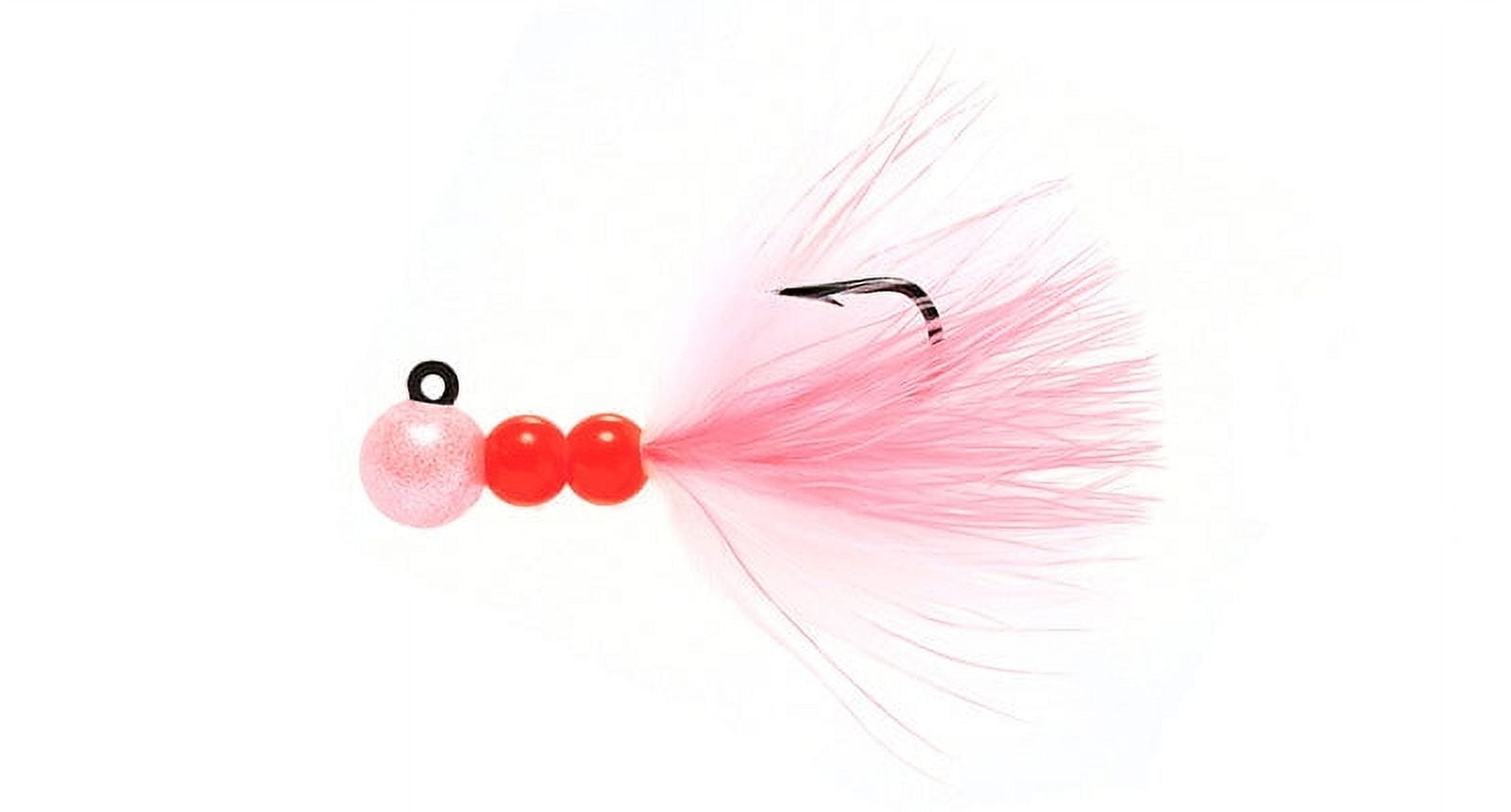 BEAU MAC STEELHEAD AND SALMON JIG DOUBLE BEAD JIG - PNK/WHT 1/8 OZ ...